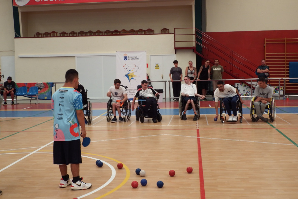 La boccia se abre camino en Lanzarote con una jornada de promoción en la Ciudad Deportiva ...